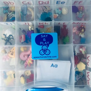 Mini Alphabet Objects Set: Montessori Beginning Sounds, Speech Therapy ...