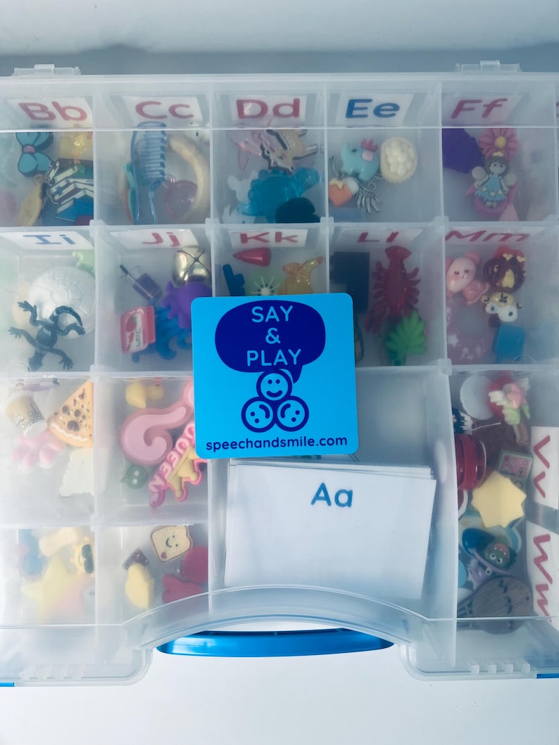 Mini Alphabet Objects Set: Montessori Beginning Sounds, Speech Therapy ...