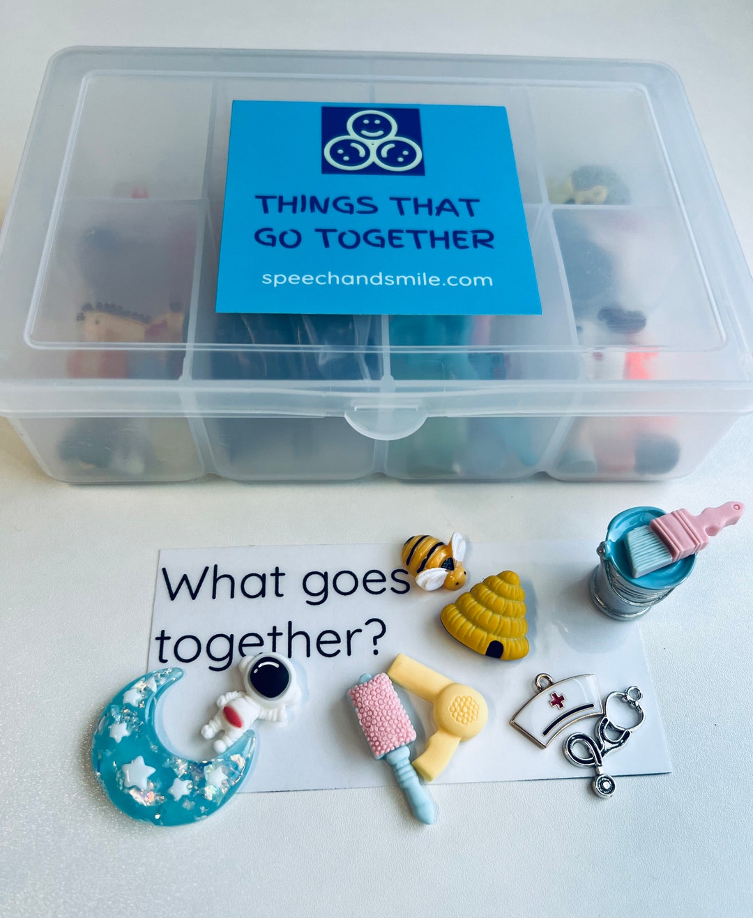 Mini Objects for Speech Therapy Things That Go Together Kit Semantic ...