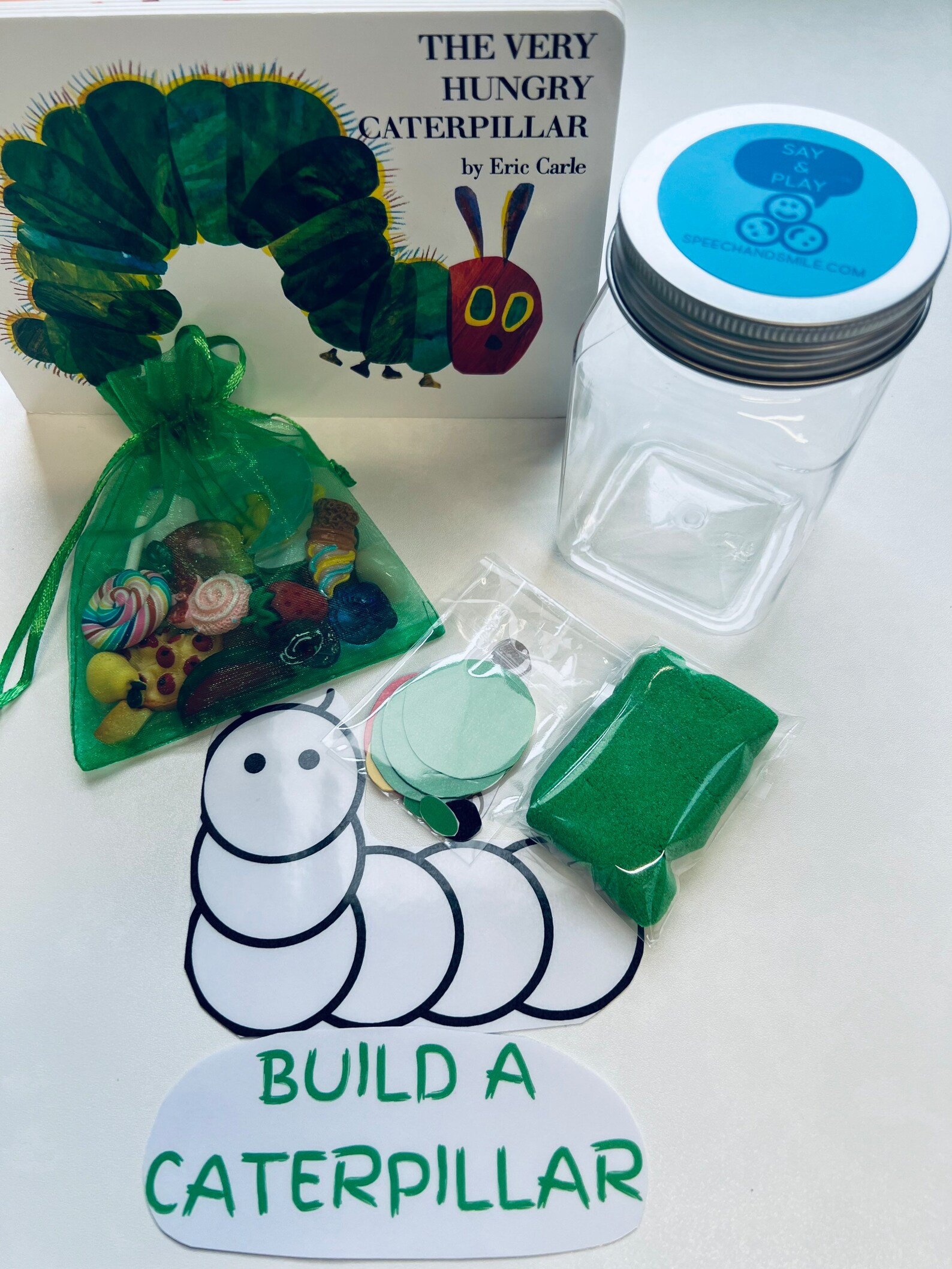 Very Hungry Caterpillar Cup-story Props-speech Therapy Mini - Etsy