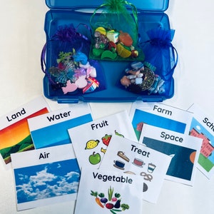 Sorting Kit – Mini Objects for Categories, Preschool Task Box, Speech ...