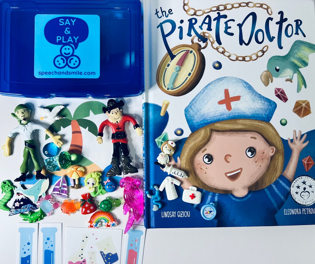 Story Kit for the Pirate Doctor Book Speech Therapy Mini Objects Rhyme ...