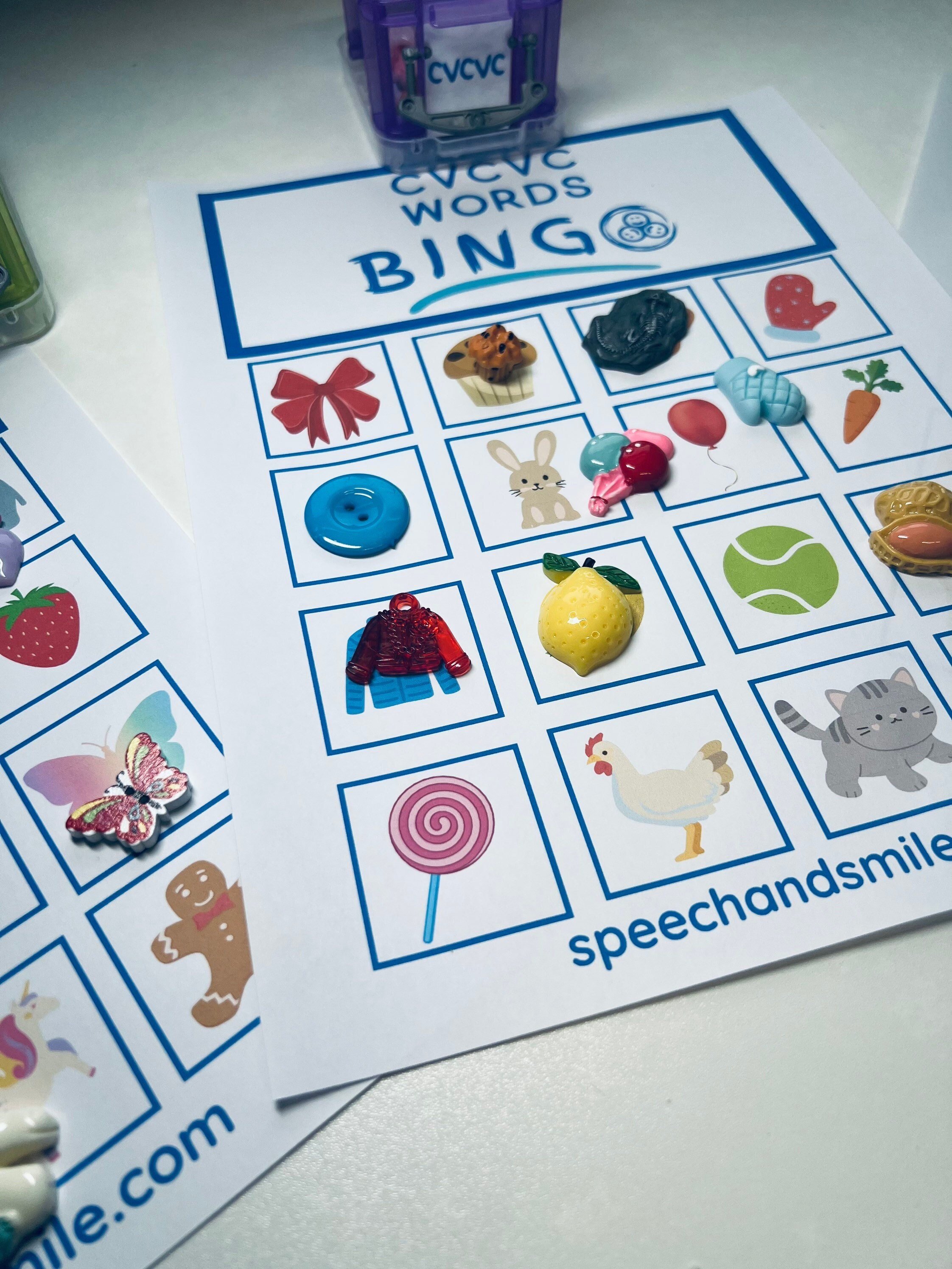 Apraxia Speech Therapy Bingo Boards for Cvcvc-multi Syllable - Etsy