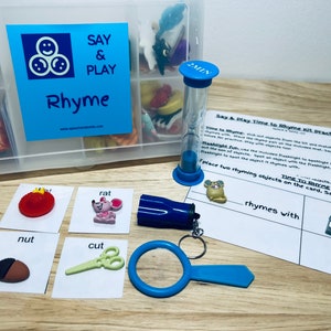 Rhyming Word Objects Rhyming Pair Miniature Objects Speech Therapy ...