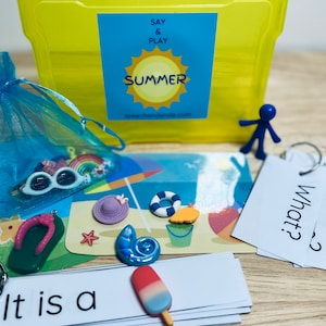 Language Task Box Speech Therapy Fall Minis Spring Winter Summer ...