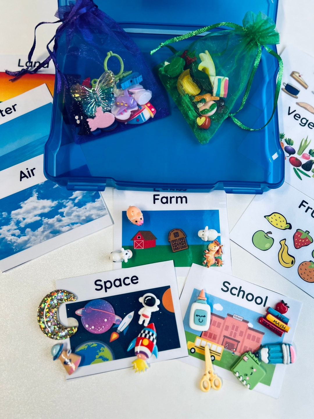 Sorting Kit – Mini Objects for Categories, Preschool Task Box, Speech ...