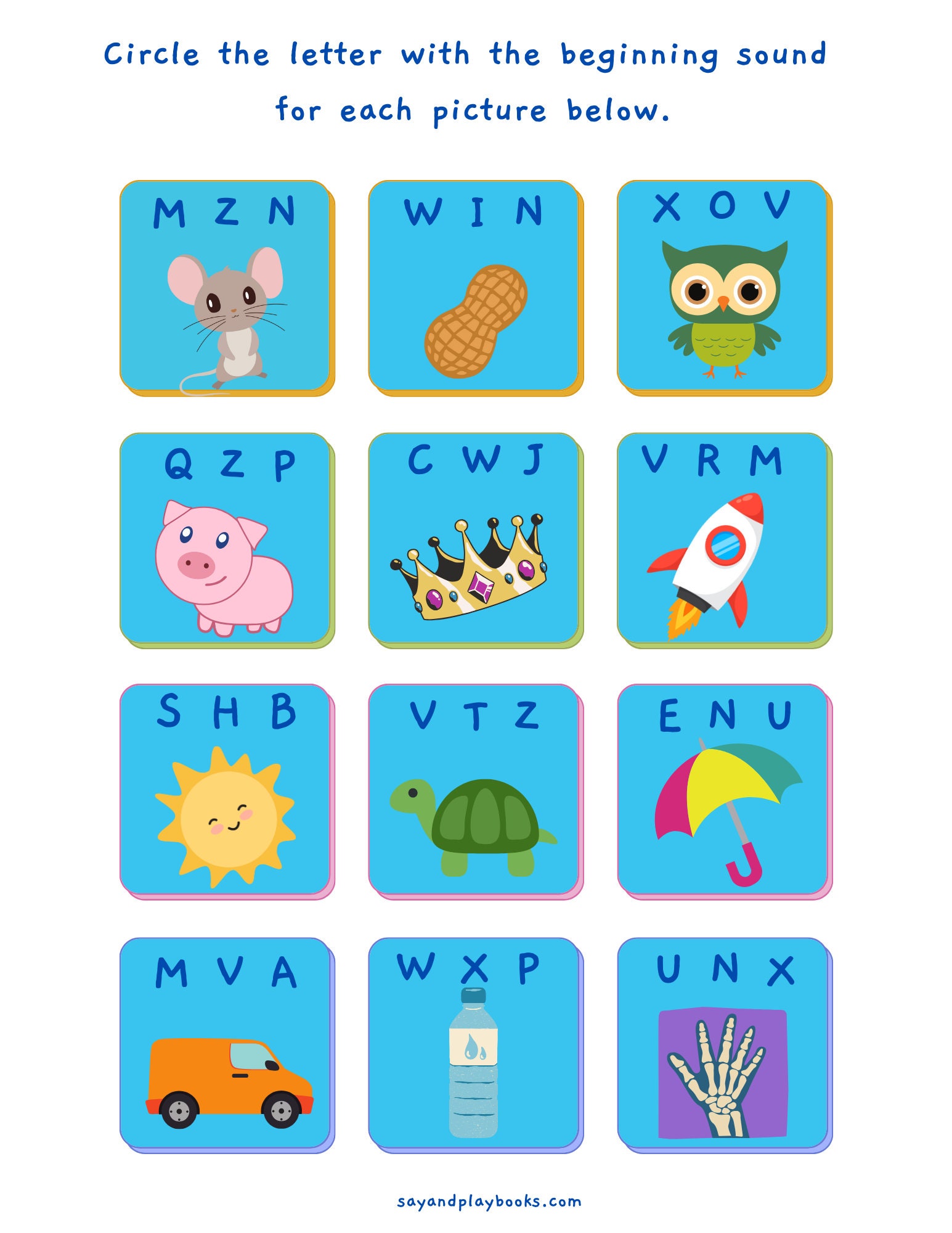 Printable Book Activities for the Alphabet Book Preschool Print and ...