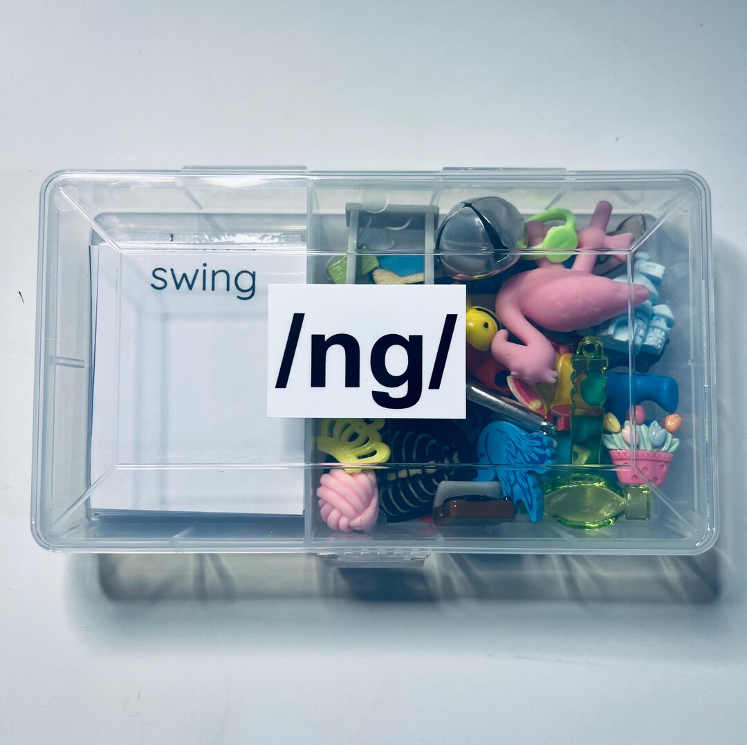 Speech Therapy Trinkets for /ng/ Sound Say and Play Speech Sound Mini ...