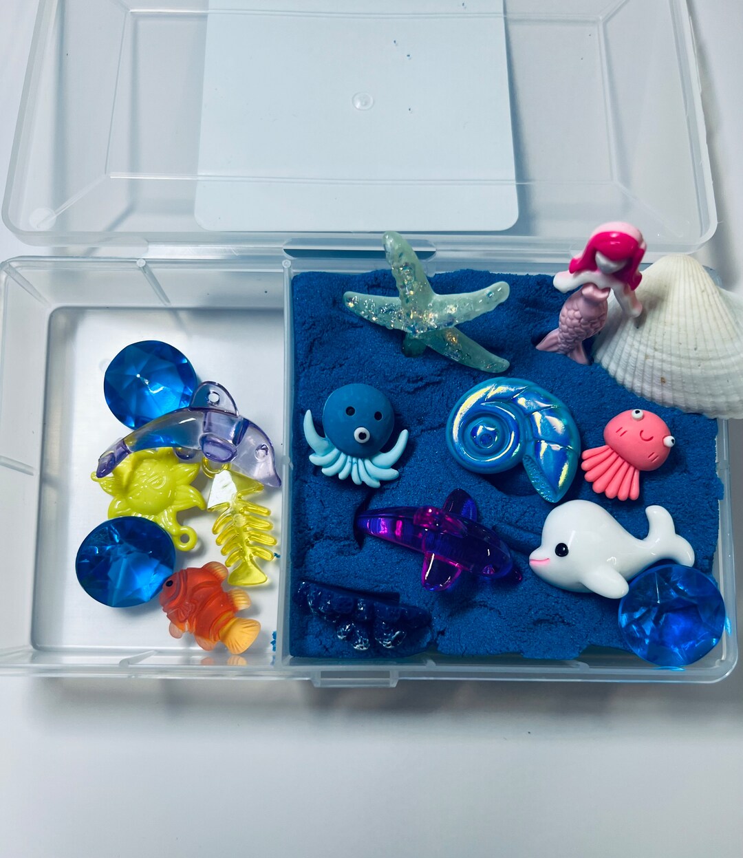 Sensory Play Curiosity Kit Kinetic Sand and Theme Mini Objects - Etsy