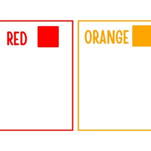 Color Sort Mat Printable-category Sorting Digital Download Preschool ...