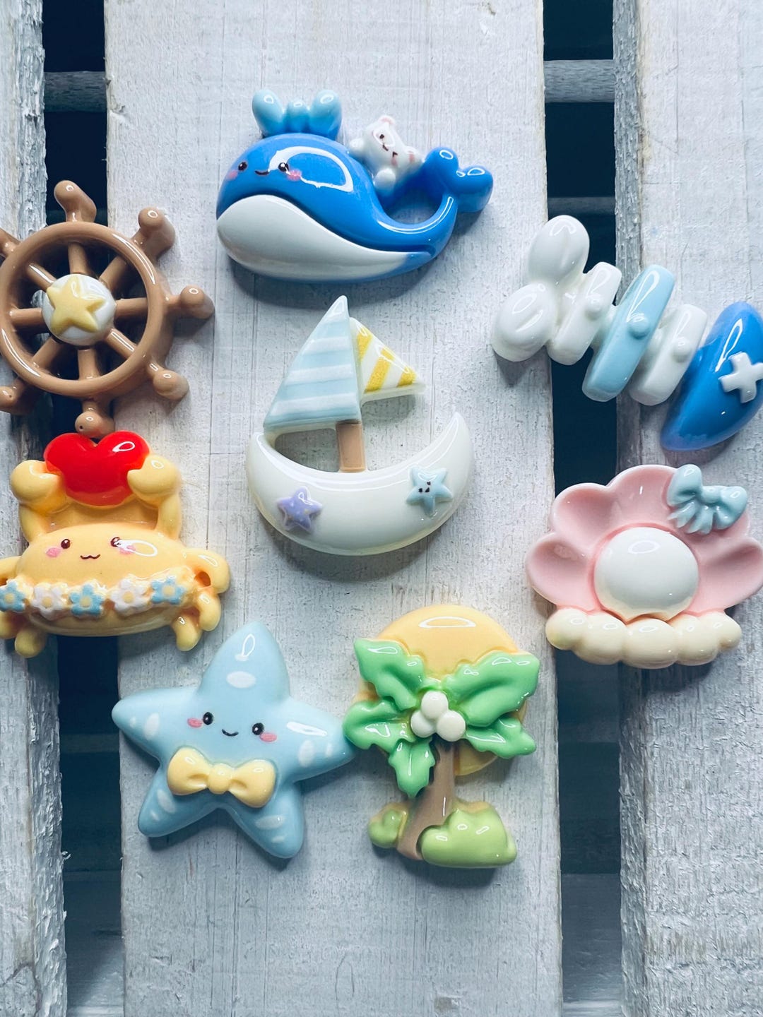 NAUTICAL Mini Objects SET OF 8 Ocean Minis Speech Therapy Themed Mini ...