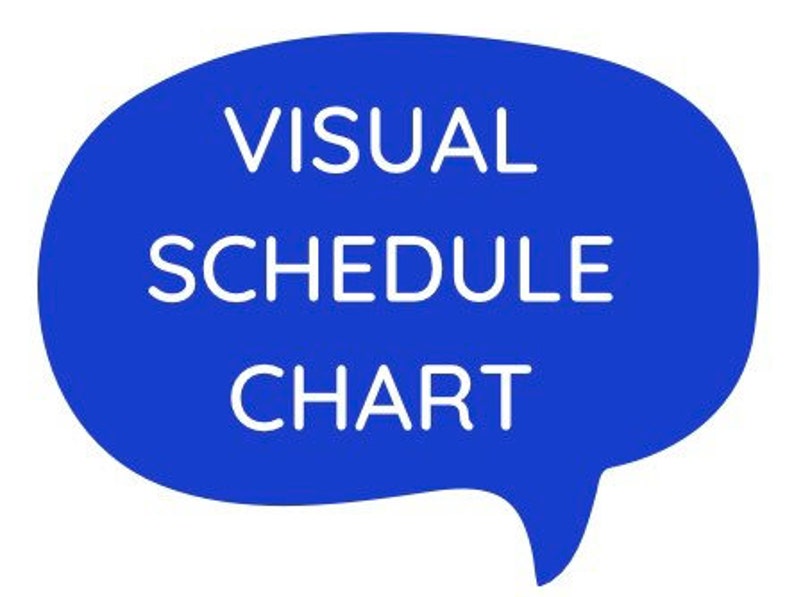 Visual Schedule Digital Download-routine Chart-to Do Chart-speech ...