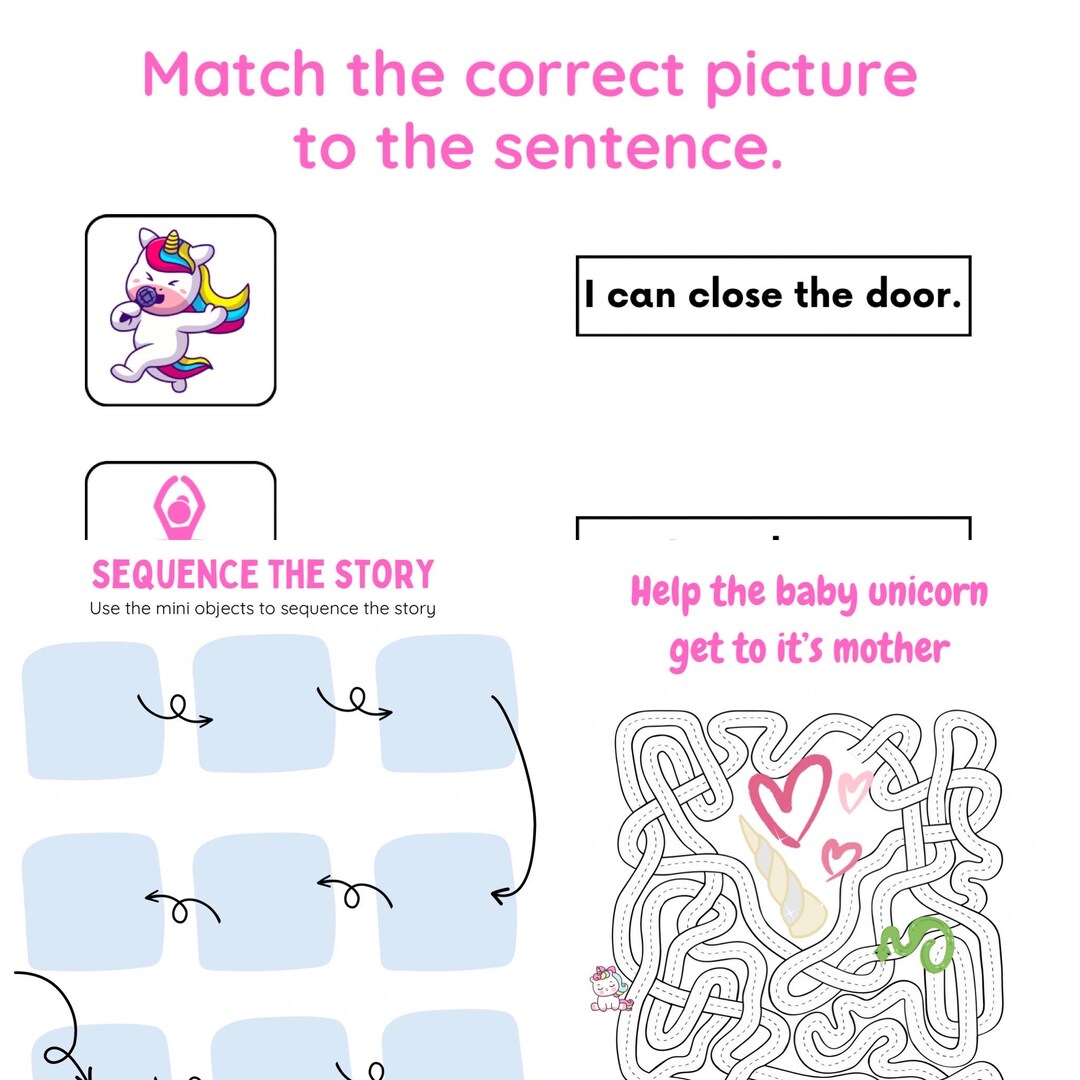 Print and Play Extension Activity for Princess Naomi Helps a Unicorn ...