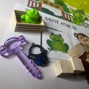 Dear Zoo Story Kit Speech Therapy Mini Objects Zoo Book Preschool Book ...