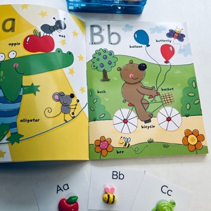 Alphabet Objects and Book-say & Write the Alphabet-beginningsound ...