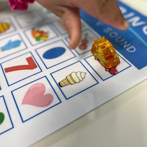 THEME BINGO Matching Game With Mini Objects Mini Objects Speech Therapy ...