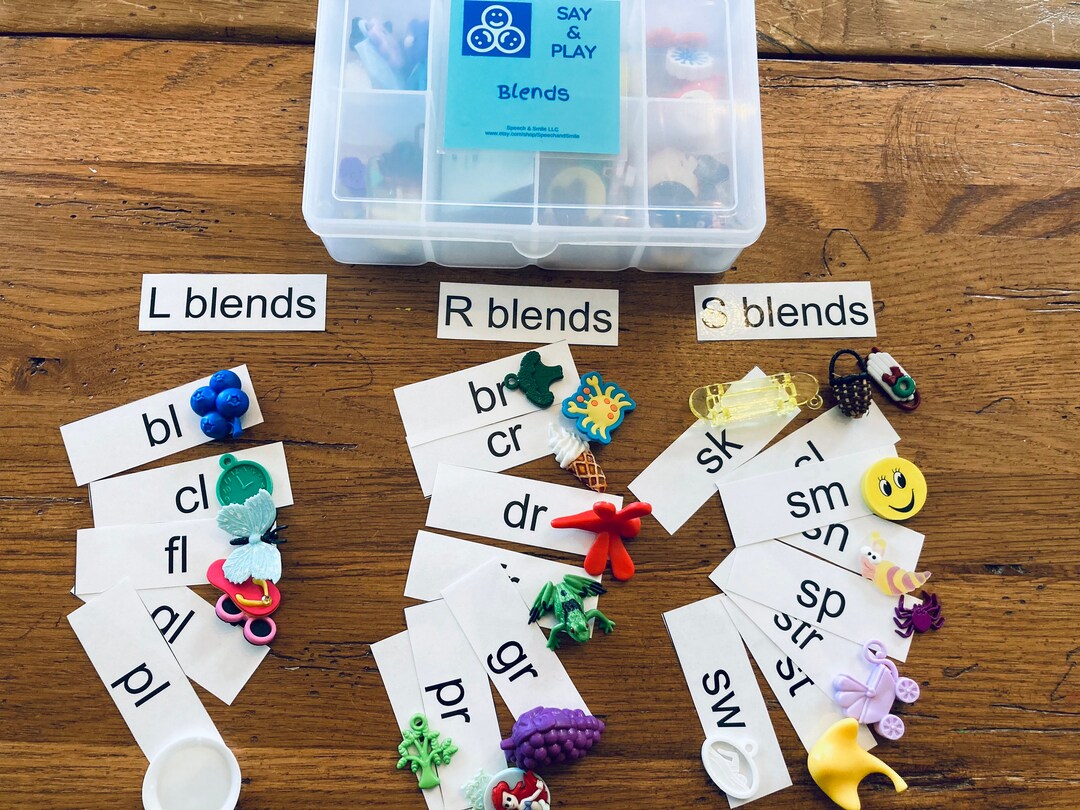 Blend Sounds Mini Objects Set for Speech Therapy Mini Objects Speech ...