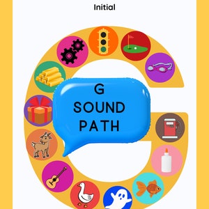 G Sound Printable Sound Paths for Speech Therapy- Articulation Games ...