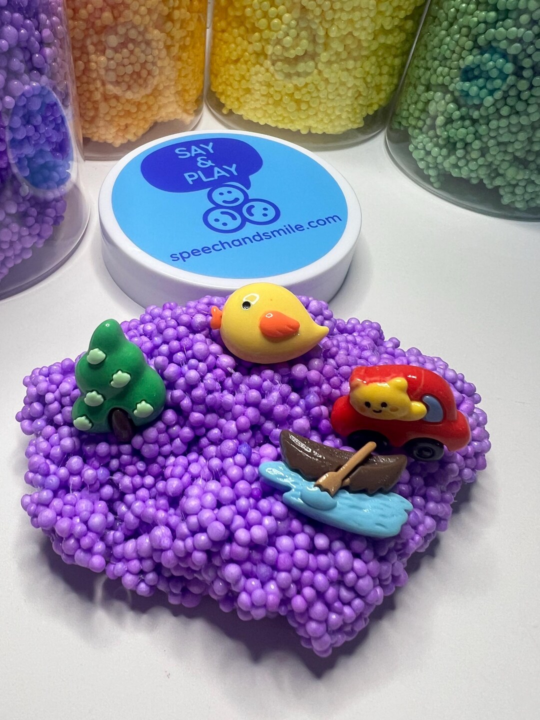 Play Foam FLOAM Jar Sensory Play Medium Firmness Fine Motor Play - Etsy