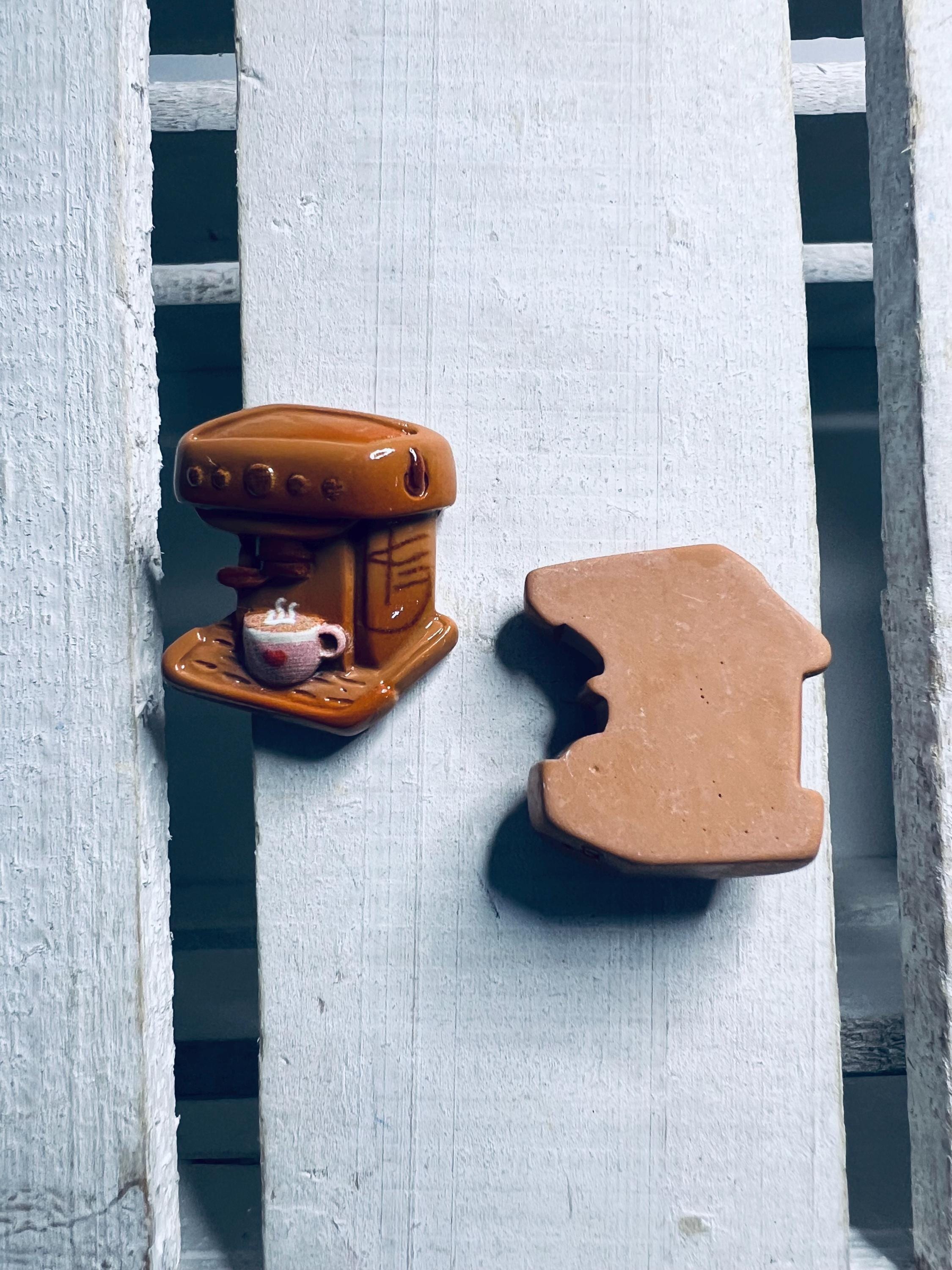 Miniature Coffee Maker Mini Espresso Machine Dollhouse Kitchen Minis ...
