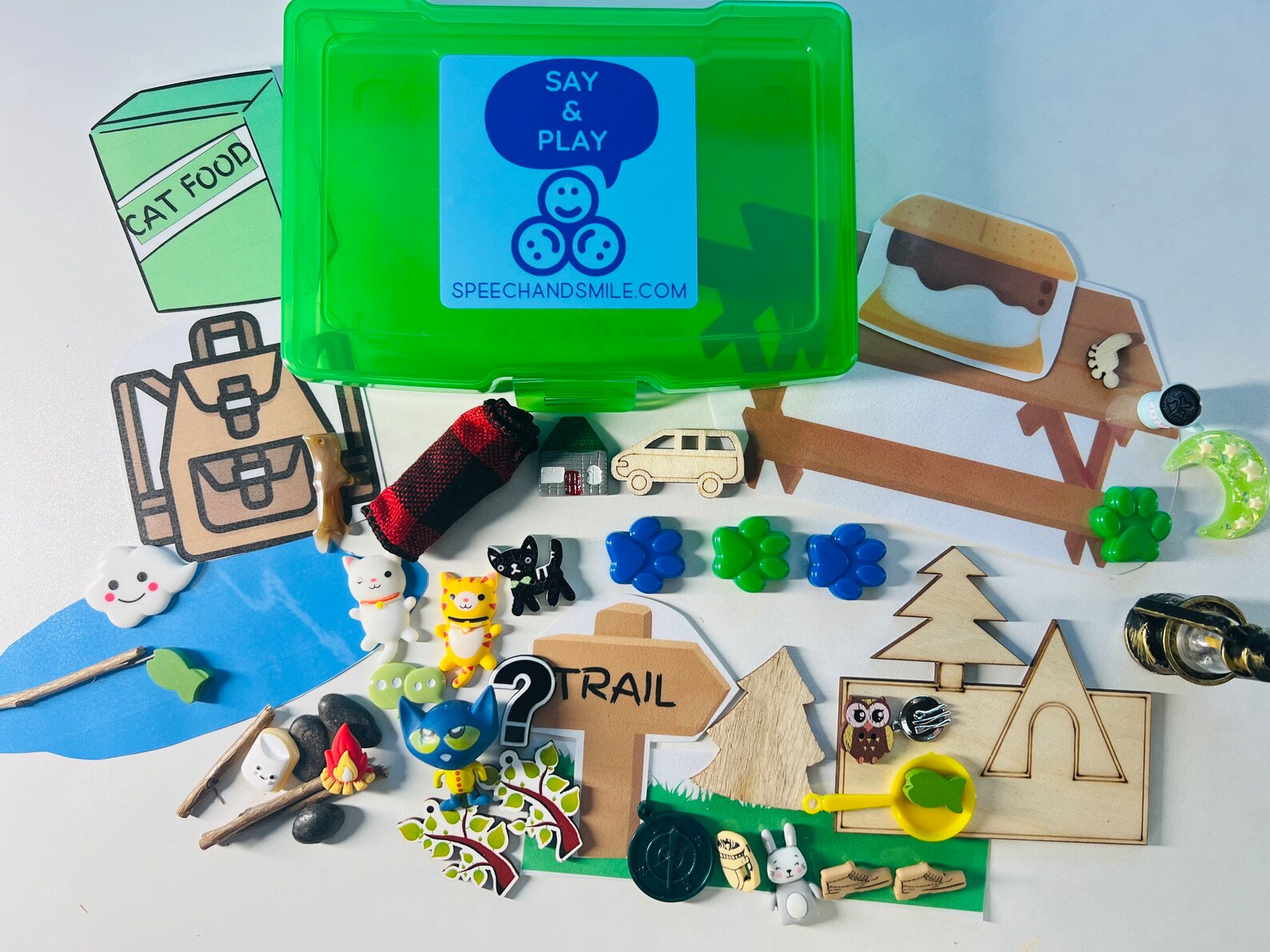 Story Kit Pete the Cat STORY PROPS Pete the Cat Goes Camping Book ...