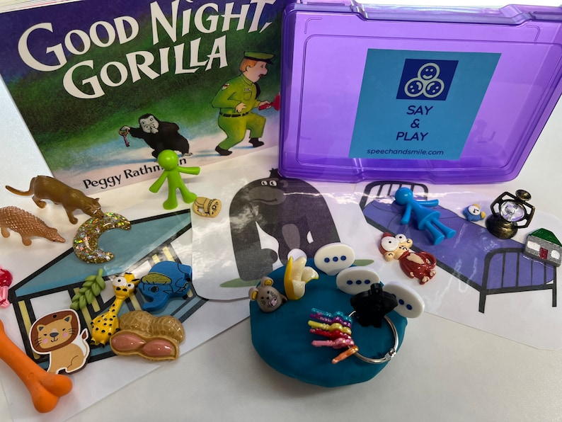 Story Kit Good Night Gorilla-speech Therapy Mini Objects-story - Etsy