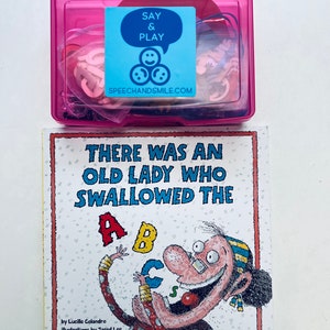 There Was an Old Lady Who Swallowed the Alphabet Book-story Props ...