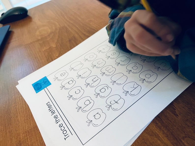 Lower Case Alphabet Tracing Worksheet - Etsy