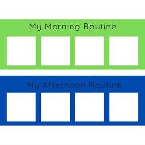 Visual Schedule Strips Digital Download-routine Chart-to Do Chart ...