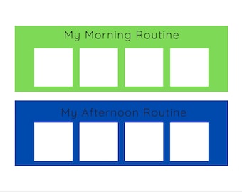Visual Schedule Digital Download-routine Chart-to Do Chart-speech ...