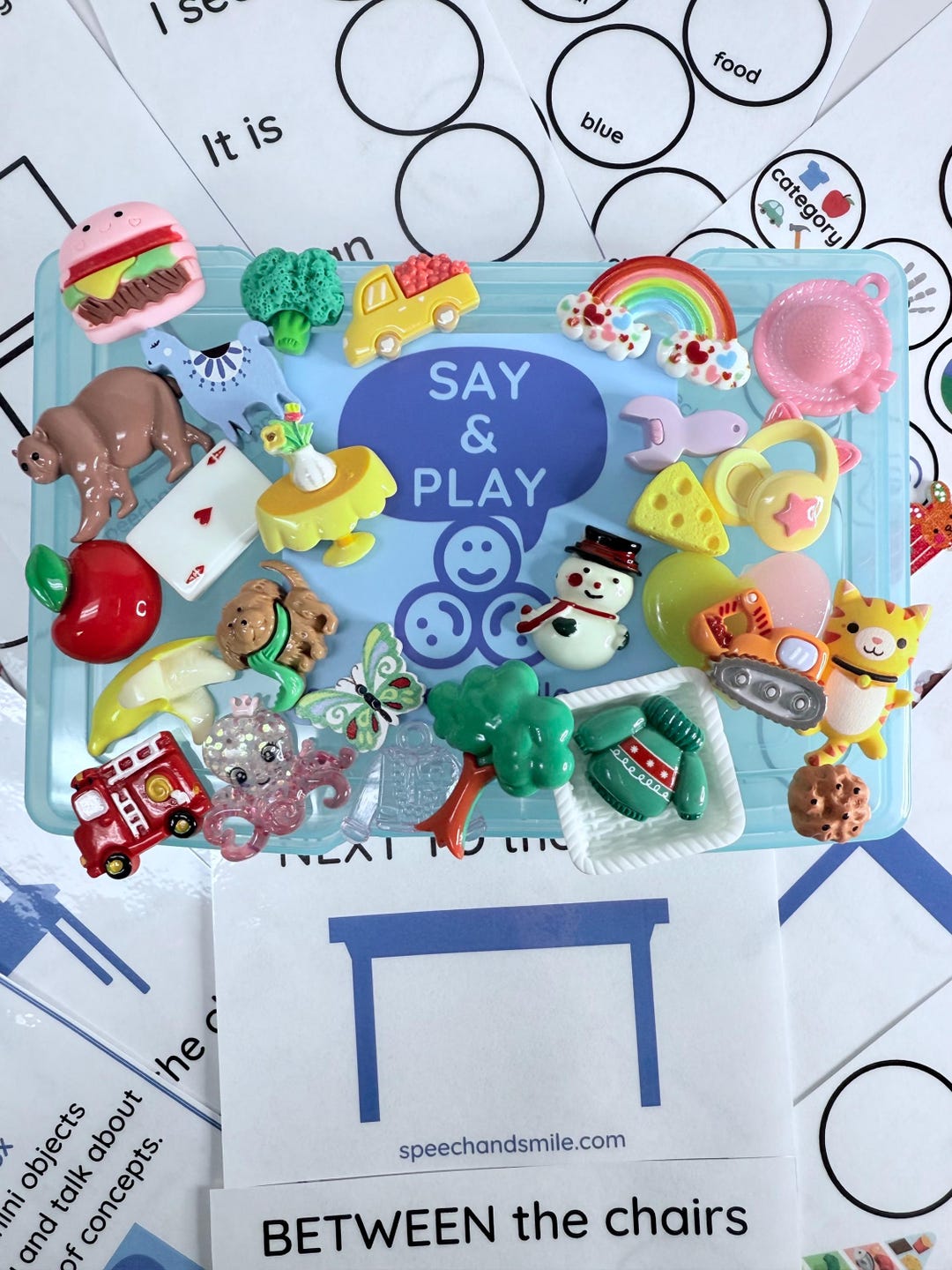 LANGUAGE Task Box With Mini Objects Speech Therapy Activity Box ...