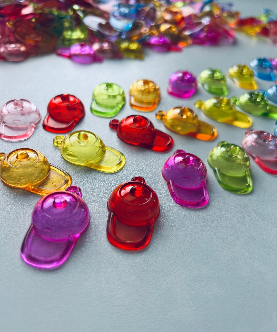 Mini Baseball Cap Charm Speech Therapy Mini Objects Sports Trinkets ...