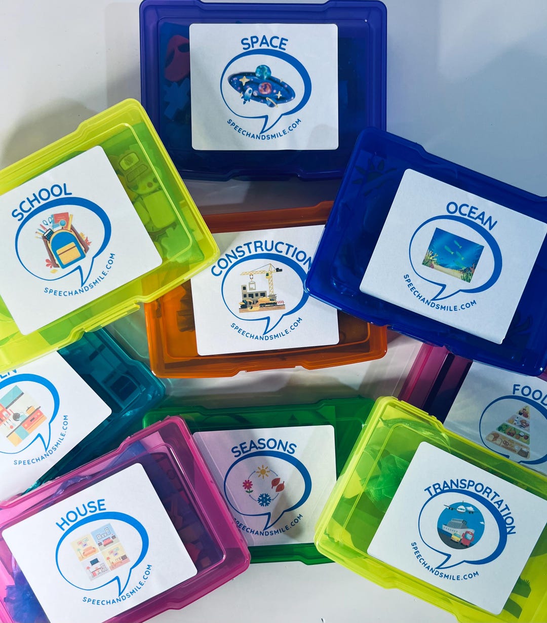 Language Task Box for Themes Say and Play Mini Object Kits Pick Your ...