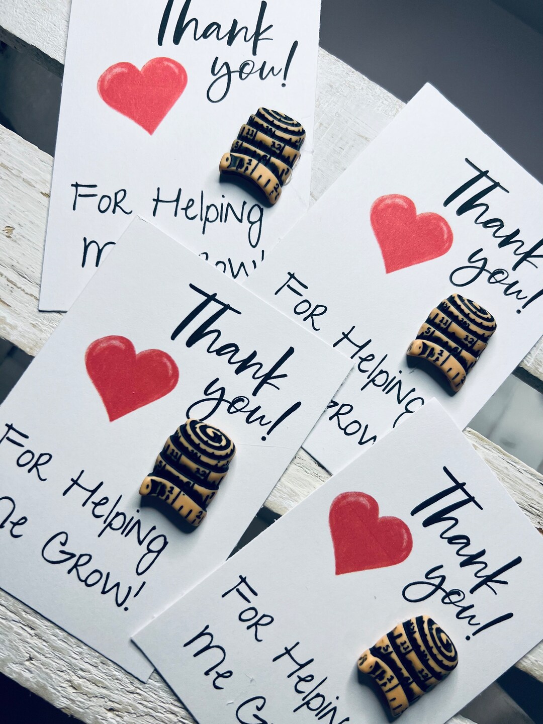 Pocket Hug Teacher Card Thank You for Helping Me Grow Trinkets Mini ...