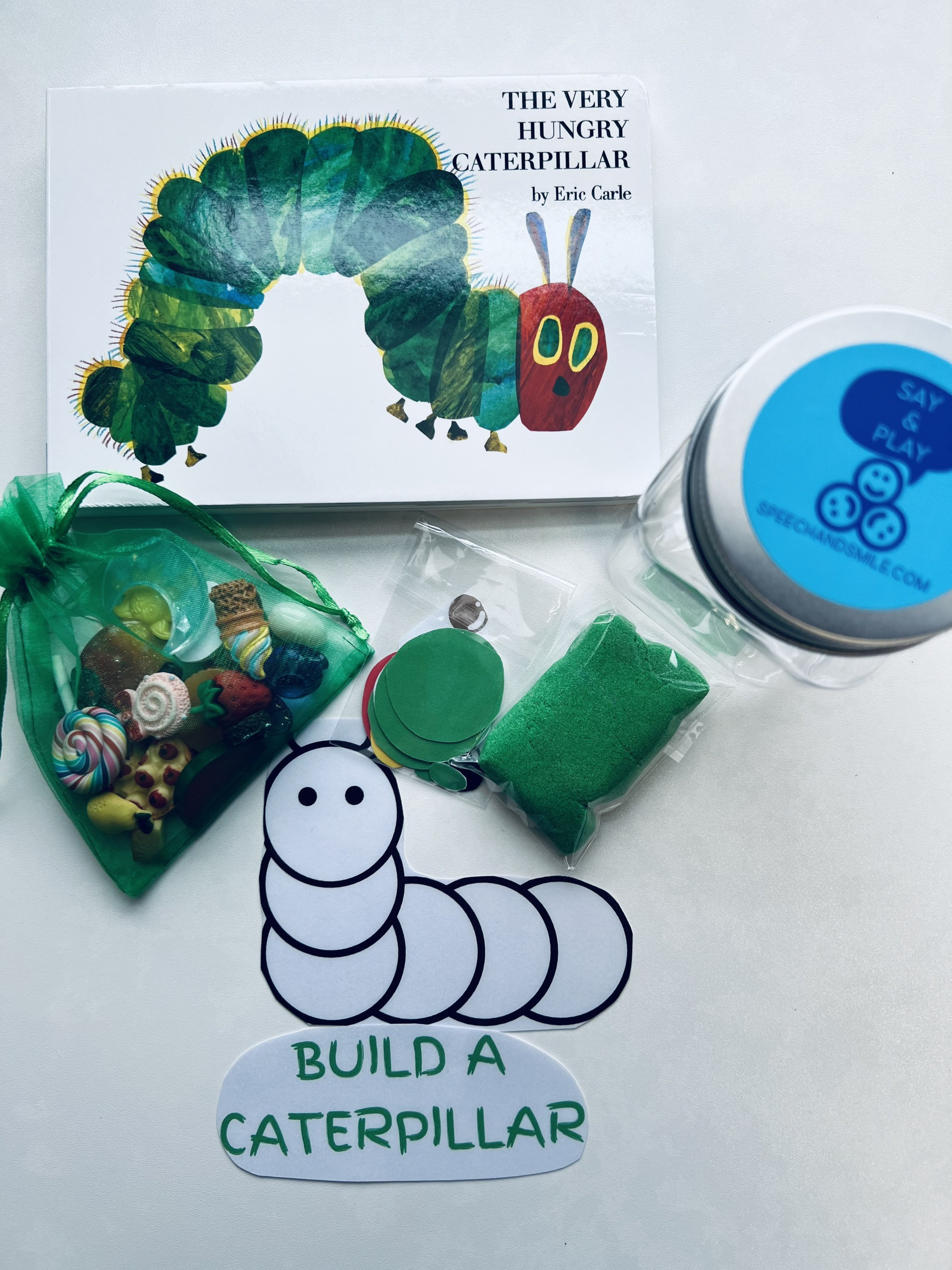 Very Hungry Caterpillar Cup-story Props-speech Therapy Mini - Etsy