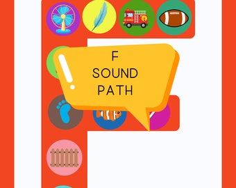 F Sound Printable Game Sound Path for Speech Therapy-articulation Games ...