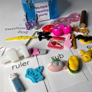 Multiple Meaning Word Mini Objects for Speech Therapy Semantics ...