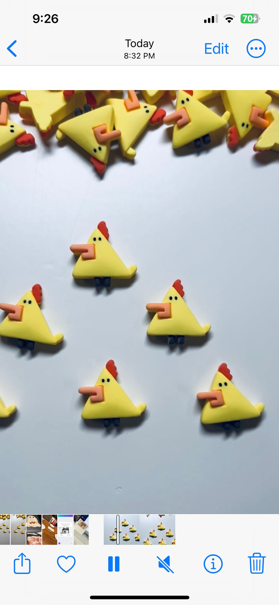 Miniature Chicken TRIANGLE CHICKENS Speech Therapy Mini Objects Farm ...