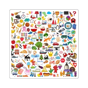 I Spy Sticker-i Spy Mix Stickers-conversation Starter Stickers-i Spy ...