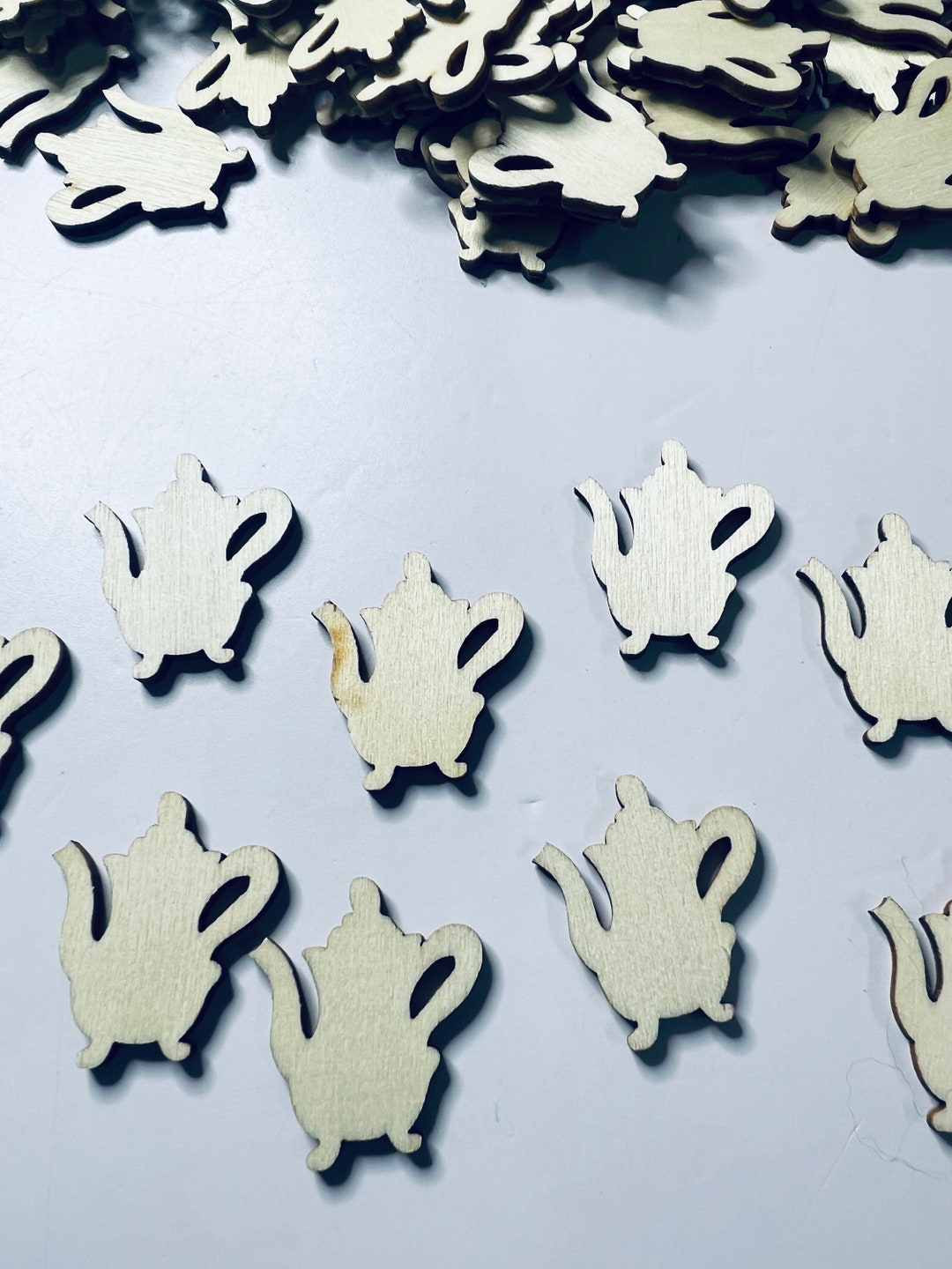 Woodcut Miniature Teapot Old Fashion Tea Pot Trinket Princess Teapot ...