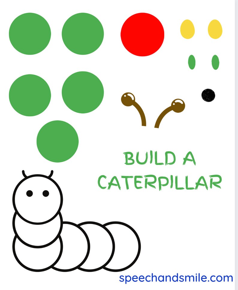 Hungry Caterpillar Printable Activity-hungry Caterpillar Story Prop - Etsy