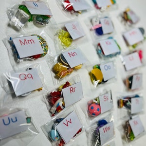 Alphabet Objects 5 per Letter Alphabet Trinkets Beginning Sound Mini ...