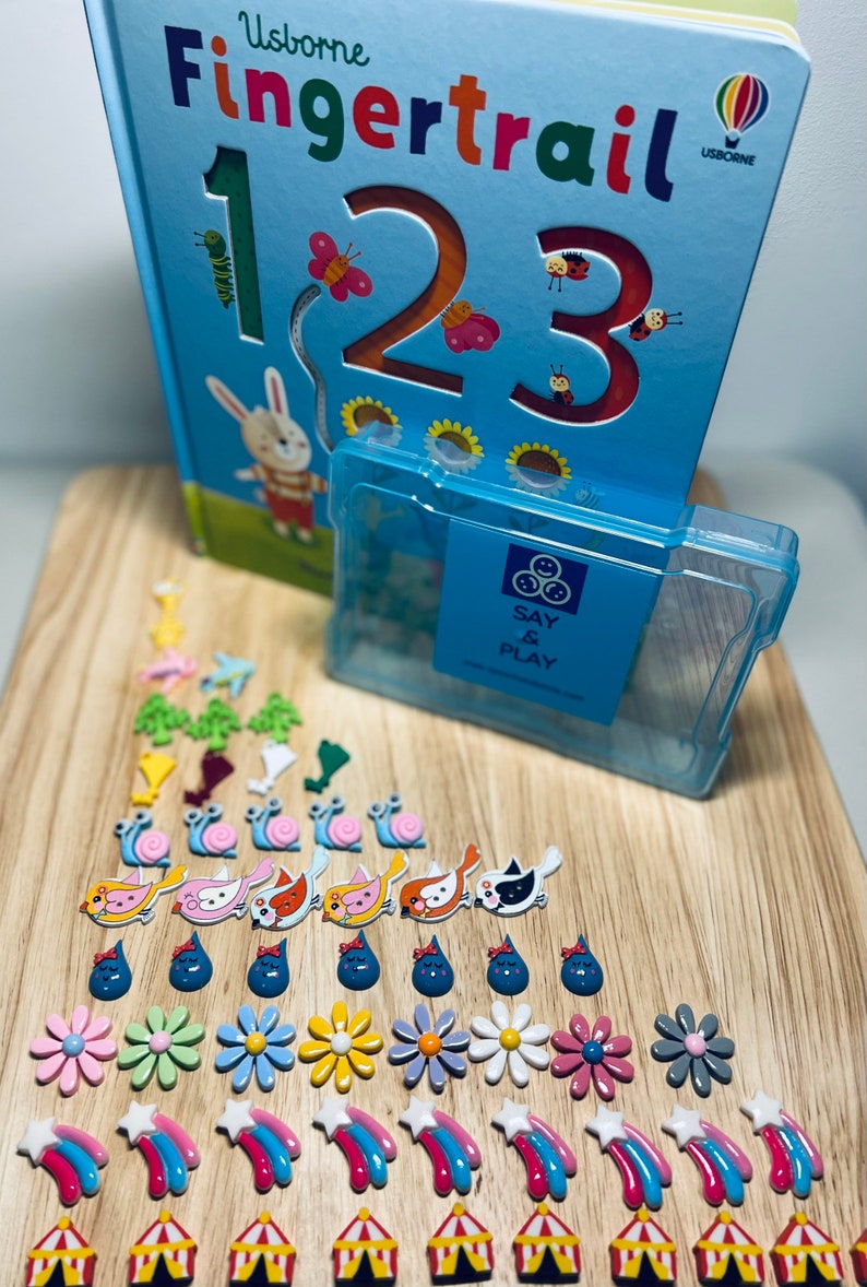 Number Finger Trail Book Kit-story Props-speech Therapy Mini - Etsy