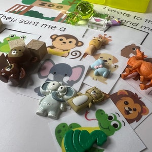 Dear Zoo Story Kit Speech Therapy Mini Objects Zoo Book Preschool Book ...