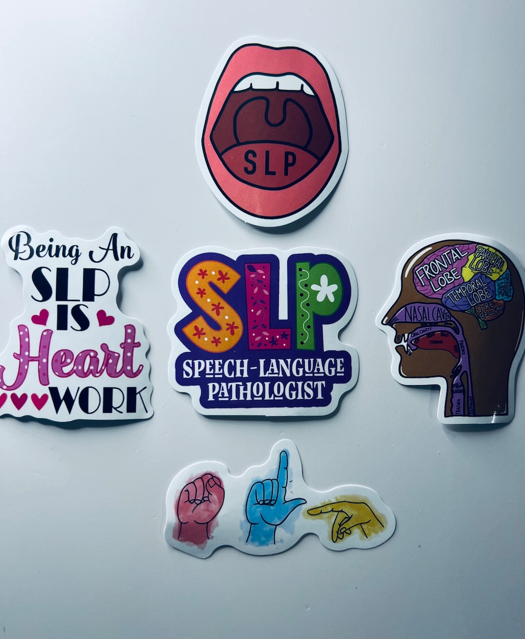 SLP Sticker Bundle 5 Speech Therapy Stickers for Laptop Stanley Bottle ...