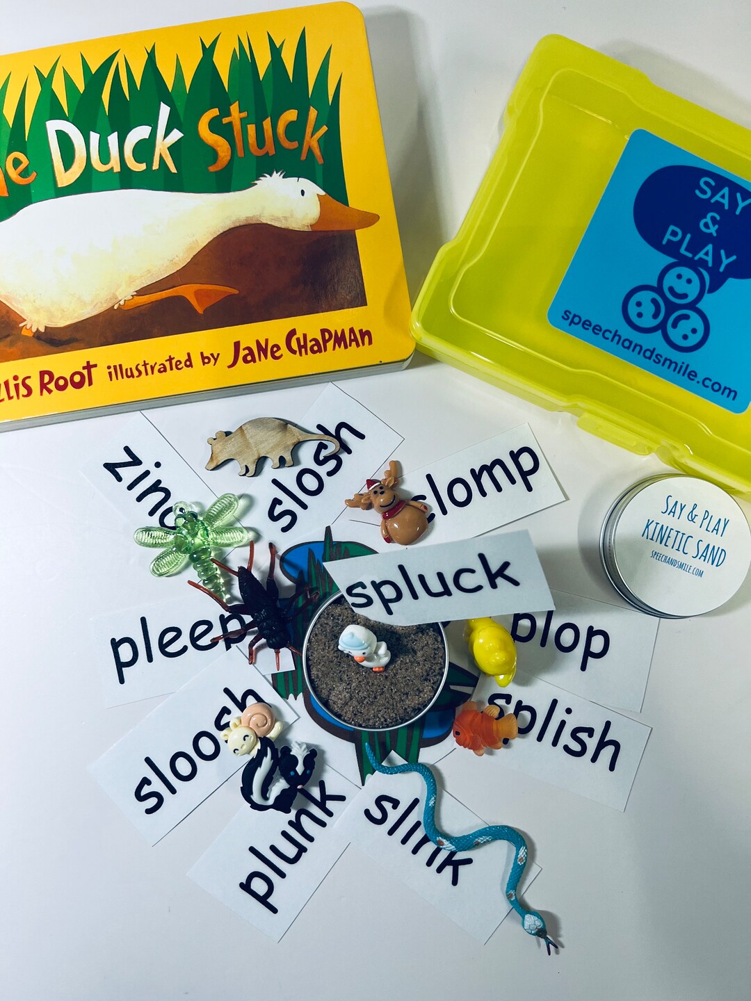 Story Kit for One Duck Stuck Book-speech Therapy Mini Objects-preschool ...