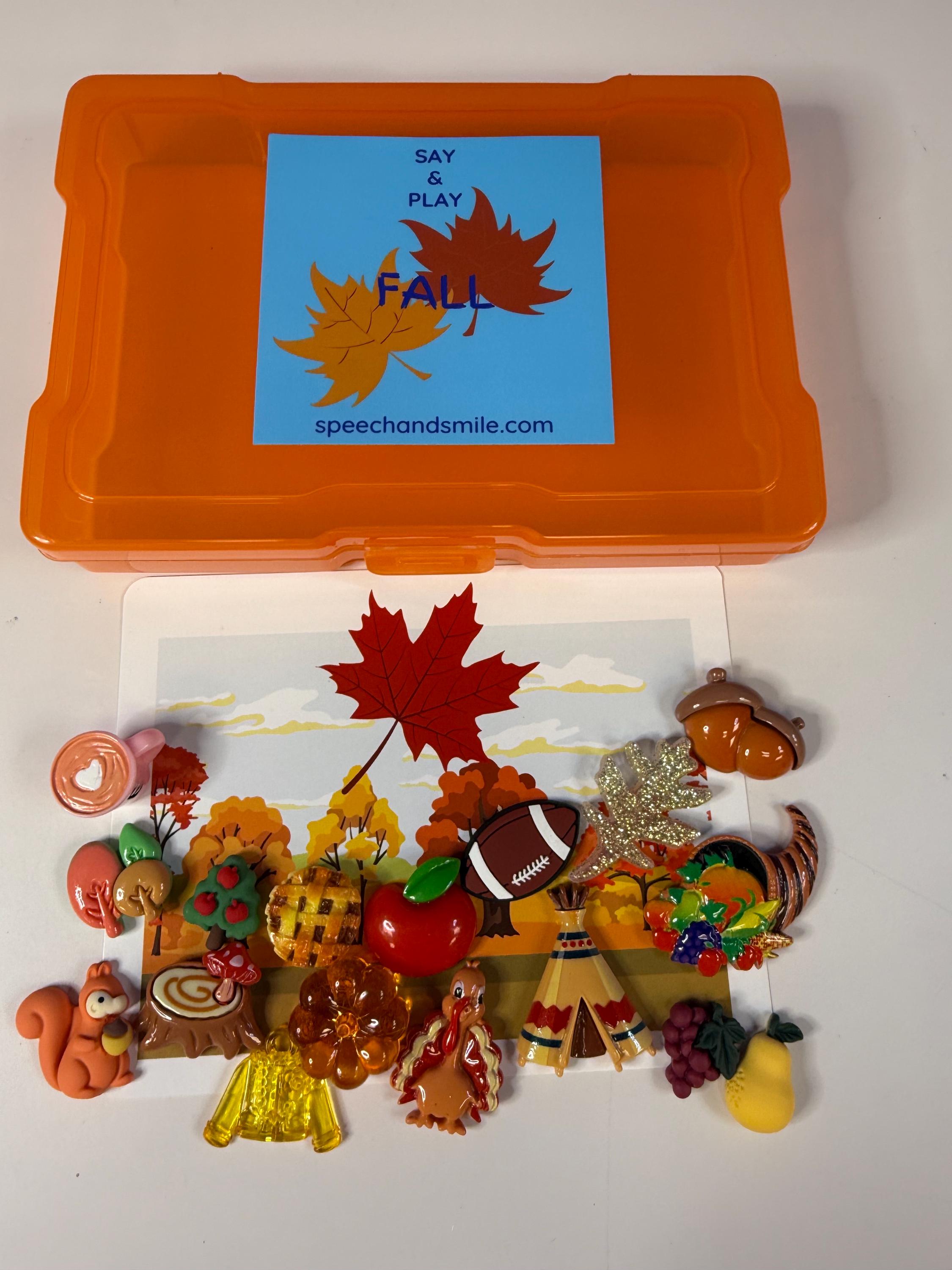 Say & Play Mini Objects™ Fall Theme Kit With Trinkets and Minis for ...