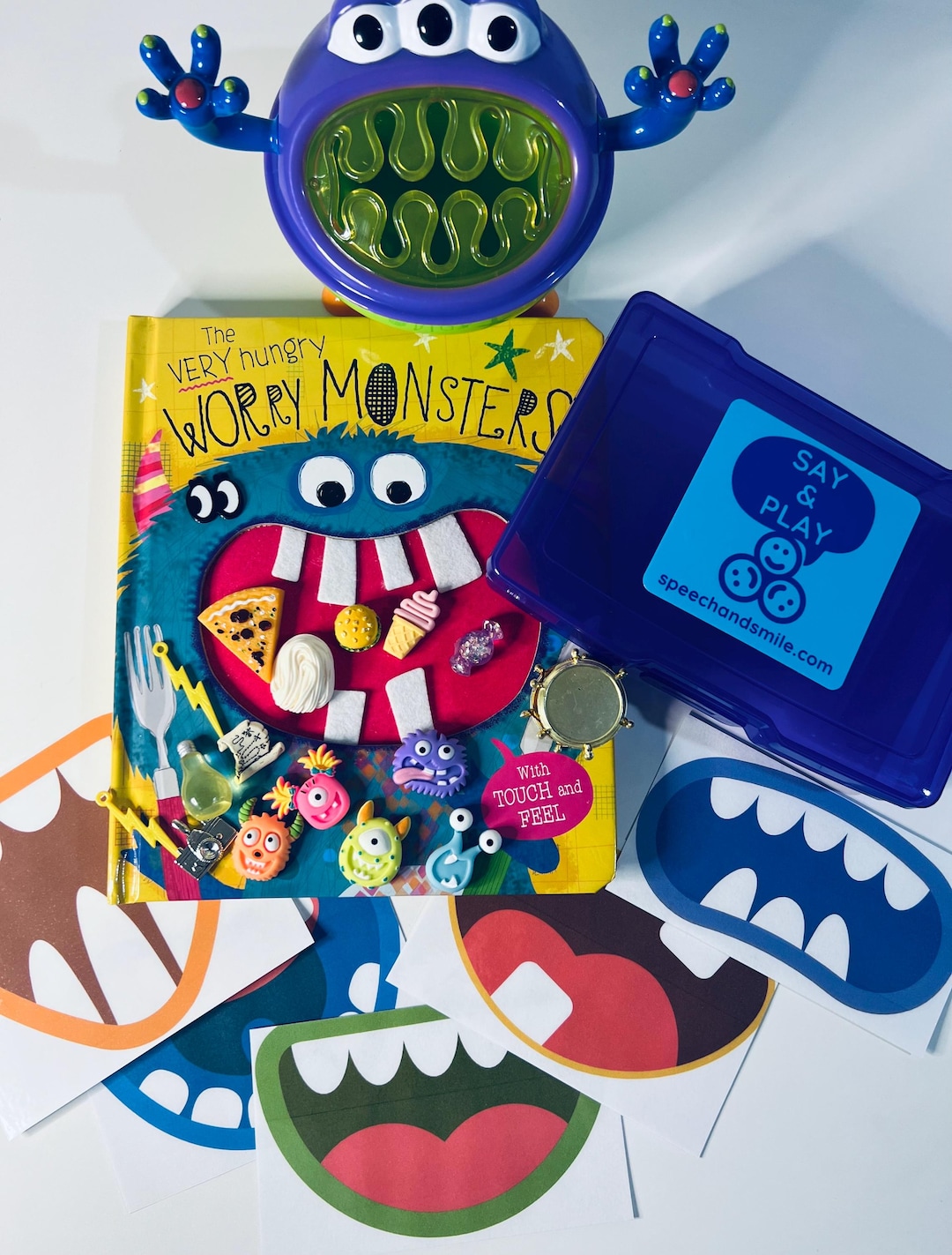 Story Kit and Book for the Very Hungry Worry Monsters Book With Mini ...