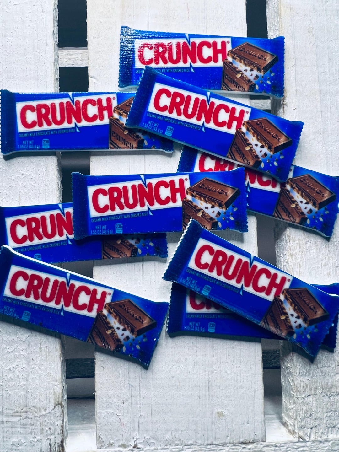 Miniature Nestle Crunch Bar Mini Brands Trinket Faux Chocolate 2D ...