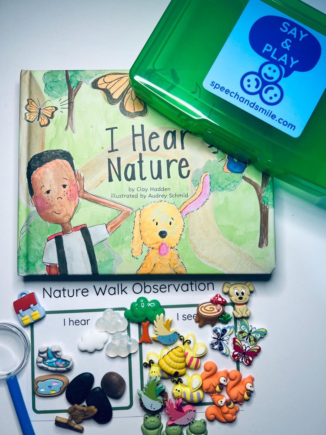 I Hear Nature Story Kit With Mini Objects Speech Therapy INCLUDES BOOK ...